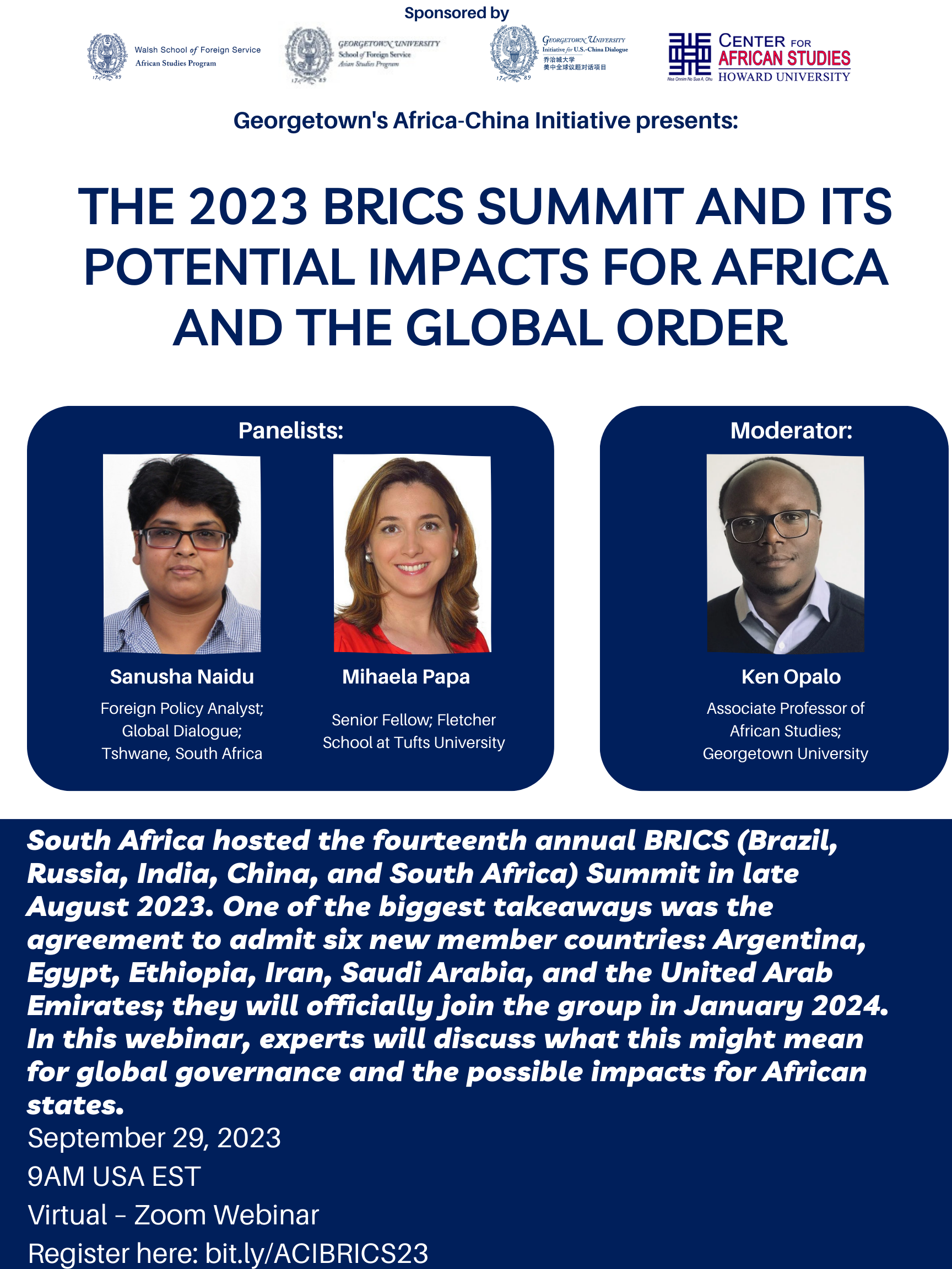 The 2023 BRICS Summit and Its Potential Impacts for Africa and the ...